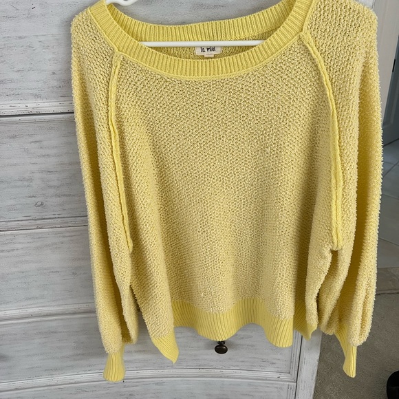 LA MIEL | Sweaters | Oversized Yellow Sweater | Poshmark